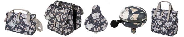 Basil Magnolia Shopper Bolsa impermeable portaequipajes bicicleta 18 L